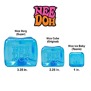 Schylling NeeDoh Nice Ice Baby - Sensory Squeeze Toy - Super Solid Squish - 1.25" Wide - Color May Vary (Pack of 1)