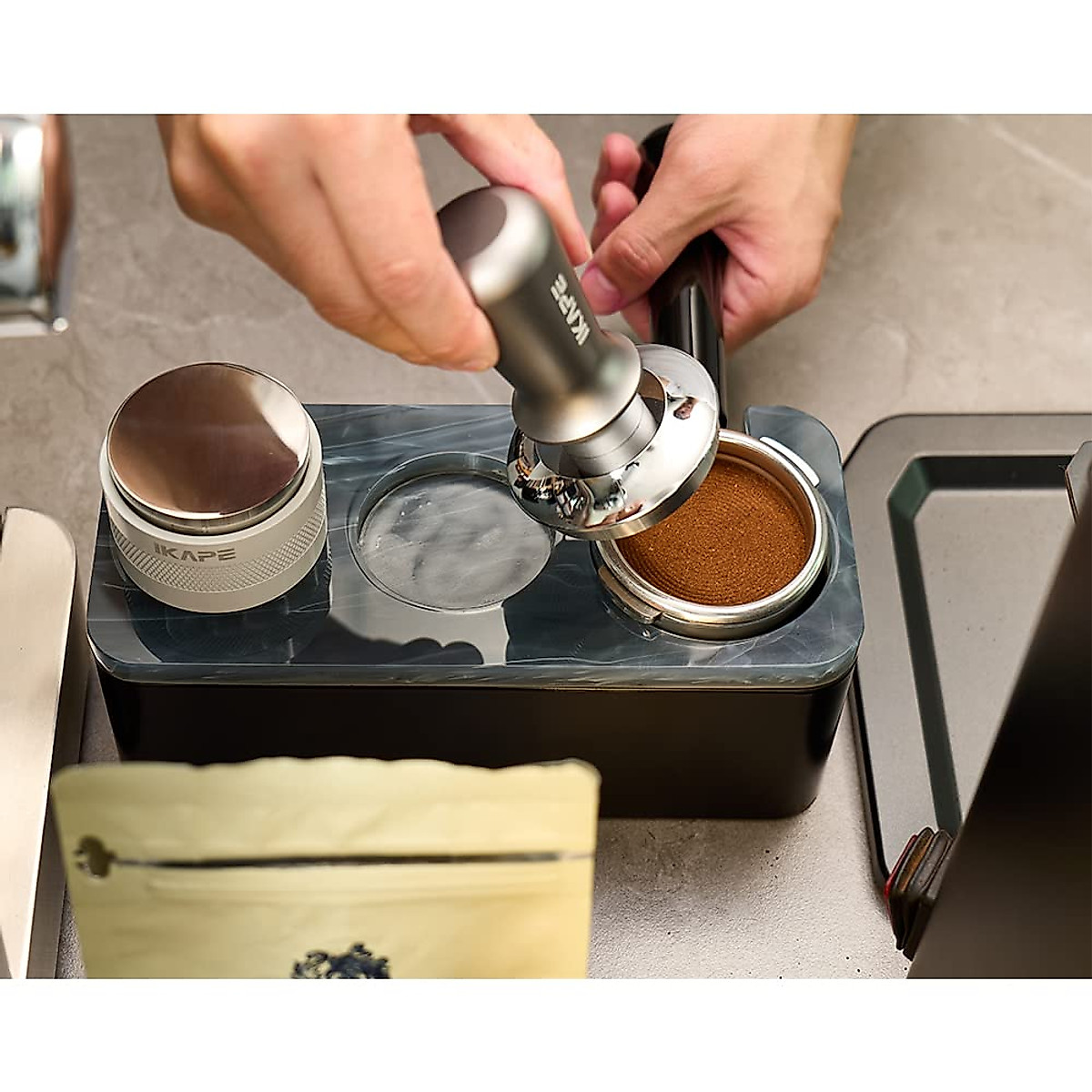 51mm Bottomless Portafilter, 51mm Bottomless Naked Portafilter Compatible with 51mm Delonghi EC0680, EC0685, SMEG & EUPA Coffee Machines(Filter Basket Included)