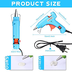 Zhengmy Mini Glue Gun for Arts Crafts Hot Glue Guns for Kids Hot Melt Arts Craft DIY Glue Gun for Crafts School DIY Arts Home Quick Repairs (Multicolored, 6 Pieces)