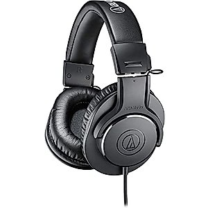 Audio-Technica ATH-M20X Professional Studio Monitor Headphones, Black