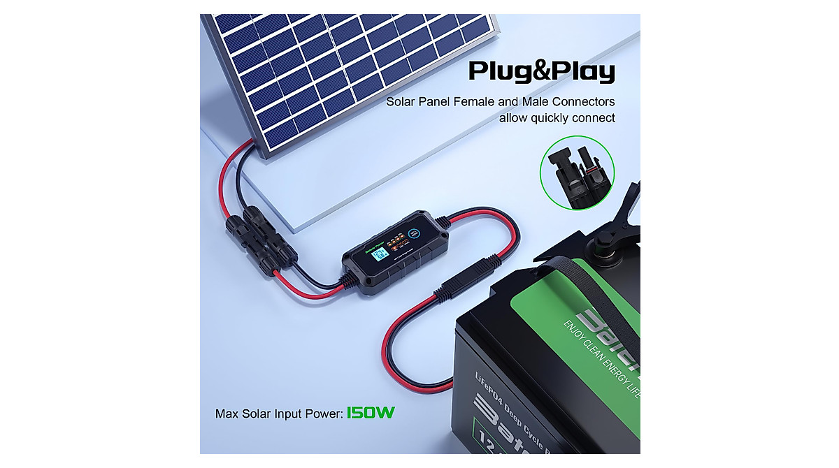 Bateria Power 10A MPPT Solar Charge Controller