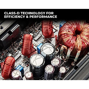 NVX MVPA6 Marine-V Series 6-Channel Bridgeable Micro Class D Compact Car Amplifier (900W Total RMS) | IPX67 Waterproof Rating