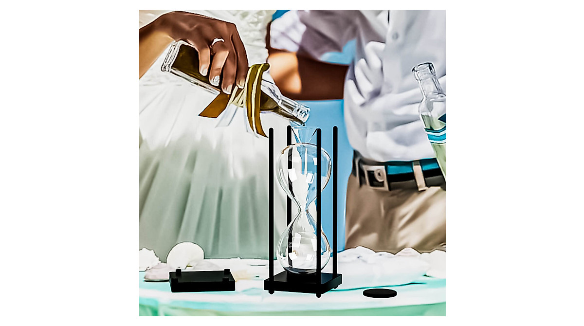 DIY Sand Timer - 10" Fillable Hourglass for Weddings