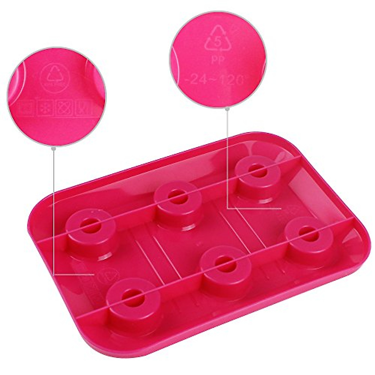 Popsicle Molds 3 Sets Ice Pop Molds Ice Pop Maker with Funnel and Brush, 3 Colors