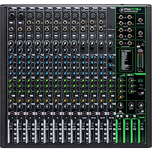 Mackie ProFX16v3 16-Channel Sound Reinforcement Mixer with Built-In FX, Gator Cases G-MIXERBAG-2118 Mixer Bag & Stereo Cable 10' Bundle