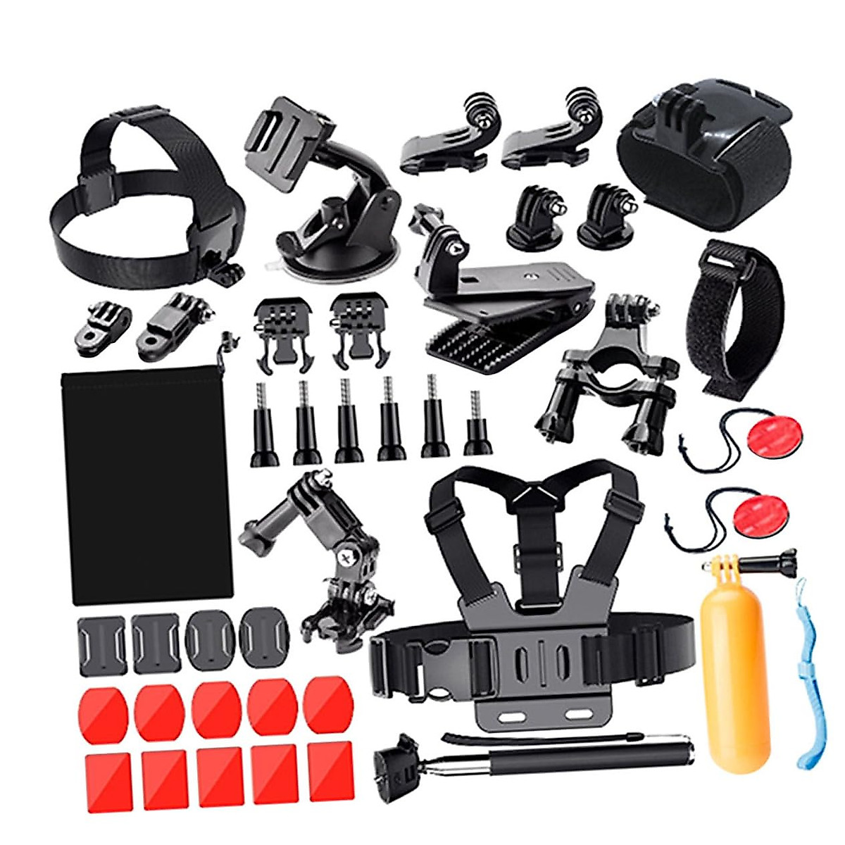 UKCOCO Selfie Stick Action Camera Accessories Kit 42-in-1 Sports Camera Set for Outdoor Activities Camera Accessory