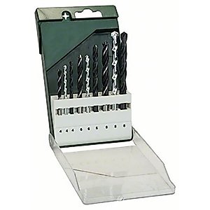 Bosch 2609255483 HSS-R Metal/Wood/Stone Drill Bit Set (9 Pieces)