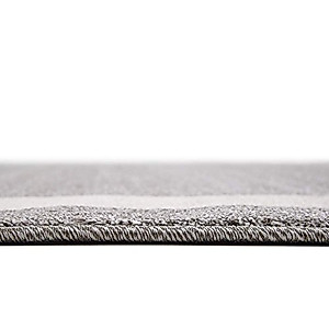 Unique Loom Del Mar Collection Area Rug-Transitional Inspired with Modern Contemporary Design, Rectangular 7' 0" x 10' 0", Gray/Ivory