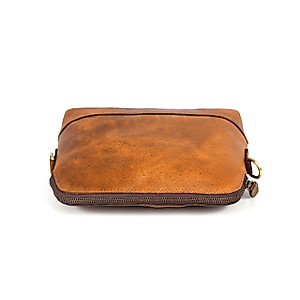 Aaron Leather Goods Crossbody Handbag for Women Genuine Leather (Medallion)