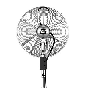HOLMES 16" Chrome Digital Stand Fan, 75° Oscillation, 3 Speeds, 4 Blades, 3 Modes, Adjustable Height, 18° Head Tilt, Ideal for Home, Bedroom or Office, Remote Control