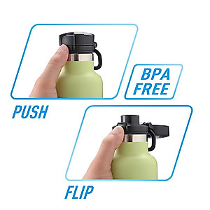 BOTTLE BOTTLE Flip Top Lid Replacement Cap for Hydro Flask 12 OZ, 18 OZ, 21 OZ, 24OZ Water Bottle Portable Carrying Loop Handle HydroFlask Lid