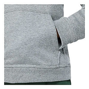 Nike Boy's NSW Pull Over Hoodie Club, Carbon Heather/White, Large