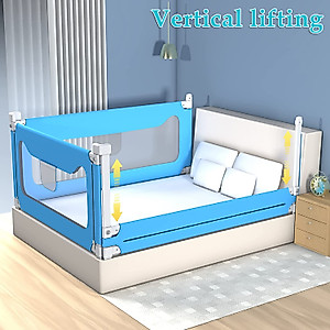 GearKing Bed Rails for Toddlers,3 Pack(2 * 78''L+1 * 59''L) Safety Bed Guard Rails for Kids, Baby Protector Rail with Breathable Fabric for Queen Mattress