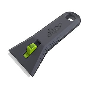 Slice 10593 Regular - Auto-retractable, Utility Scraper, Ceramic Blade Automatically Retracts, Rust Free, Finger Friendly, Soft-Touch Comfort Grips Reduce Strain, 1 Pack