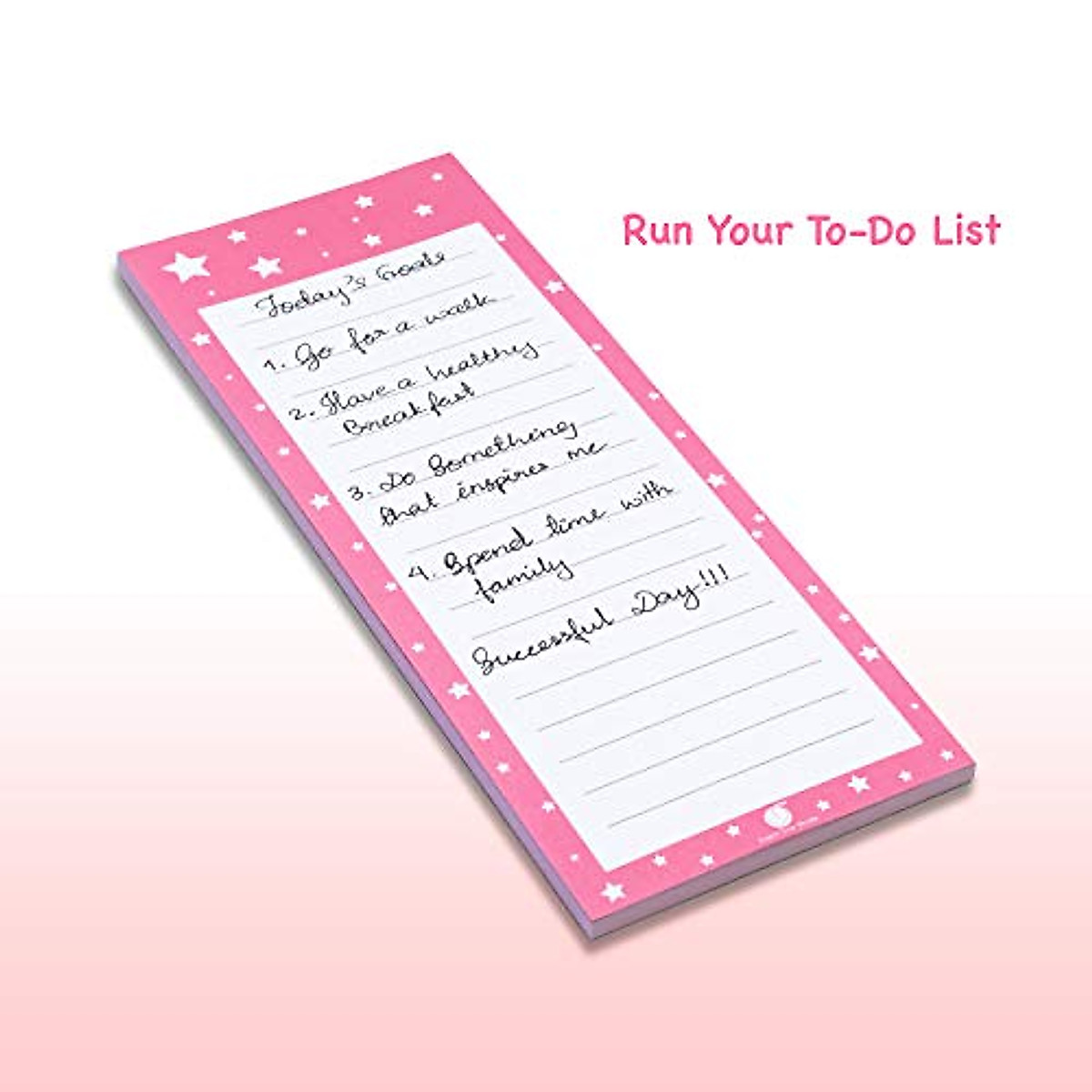 Peach Tree Shade Magnetic Notepads, 12-Pack of 60 Sheets 3.5" x 9", Star Patterns, for Fridge, Kitchen, Shopping, Grocery, To-Do List, Memo, Reminder, Note, Stationery (Starnotes Sunrise & Moonlight)