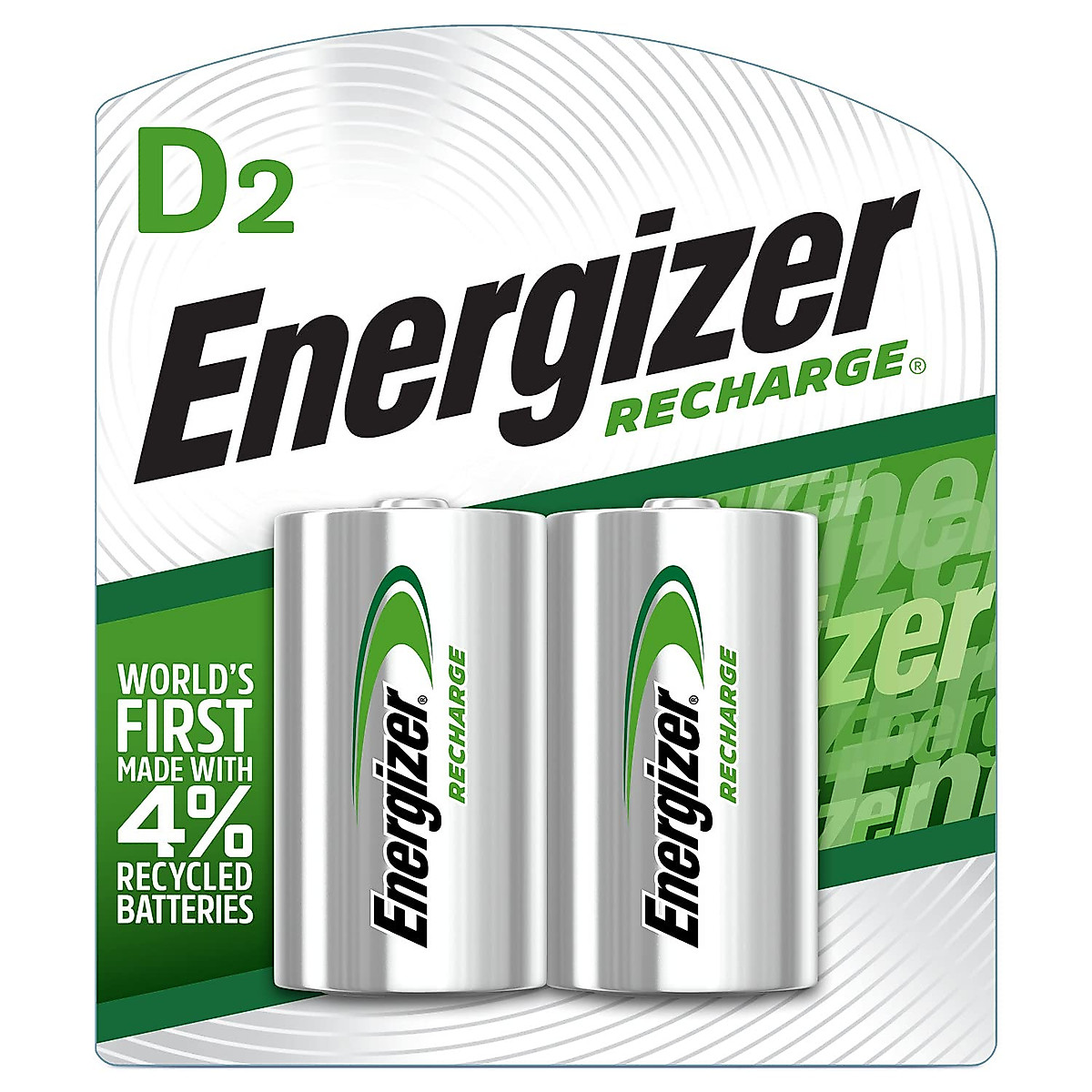 Energizer Rechargeable C and D Batteries, Recharge C and D Battery Precharged Combo Pack, 4 Count