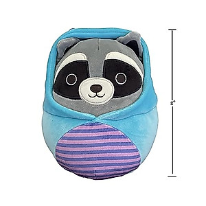 Squishmallow 8" Halloween Rocky The Raccoon in Blue Monster Costume Plush - Officially Licensed Kellytoy Plush - Collectible Soft & Squishy - Stuffed Animal Toy - Gift for Kids, Girls & Boys - 8 Inch