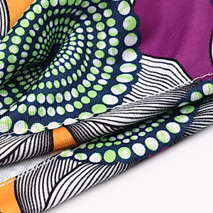 DRESHOW 5 Pack Knotted Headwraps for Women African Turban Pre-Knotted Beanie Headwraps Hair Covers