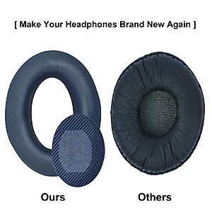 Hoxiver Earpads Replacement for Bose QC35 (QuietComfort 35) & QC35ii Headphones Ear Pads Cushions,Soft Protein Leather,Noise Isolation Foam(Midnight Blue)