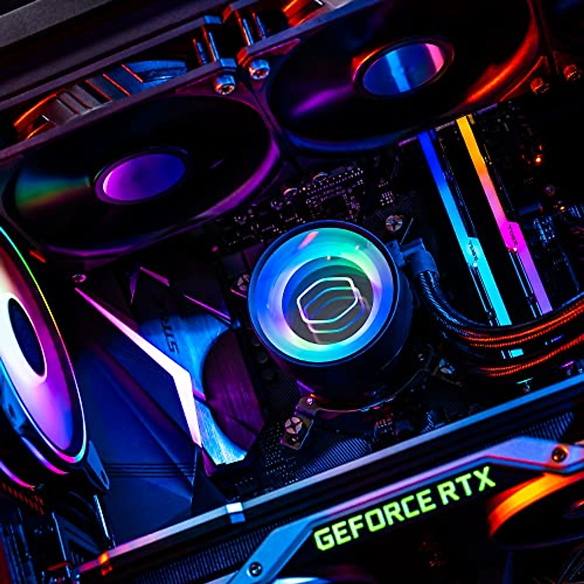 Cooler Master MasterLiquid ML280 Mirror Close-Loop AIO CPU Liquid Cooler, ARGB Mirror Pump, Dual Chamber Pump, SickleFlow 140 PWM Fans, AMD Ryzen AM5/AM4, Intel LGA1700*/1200 (MLX-D28M-A14PK-R1)