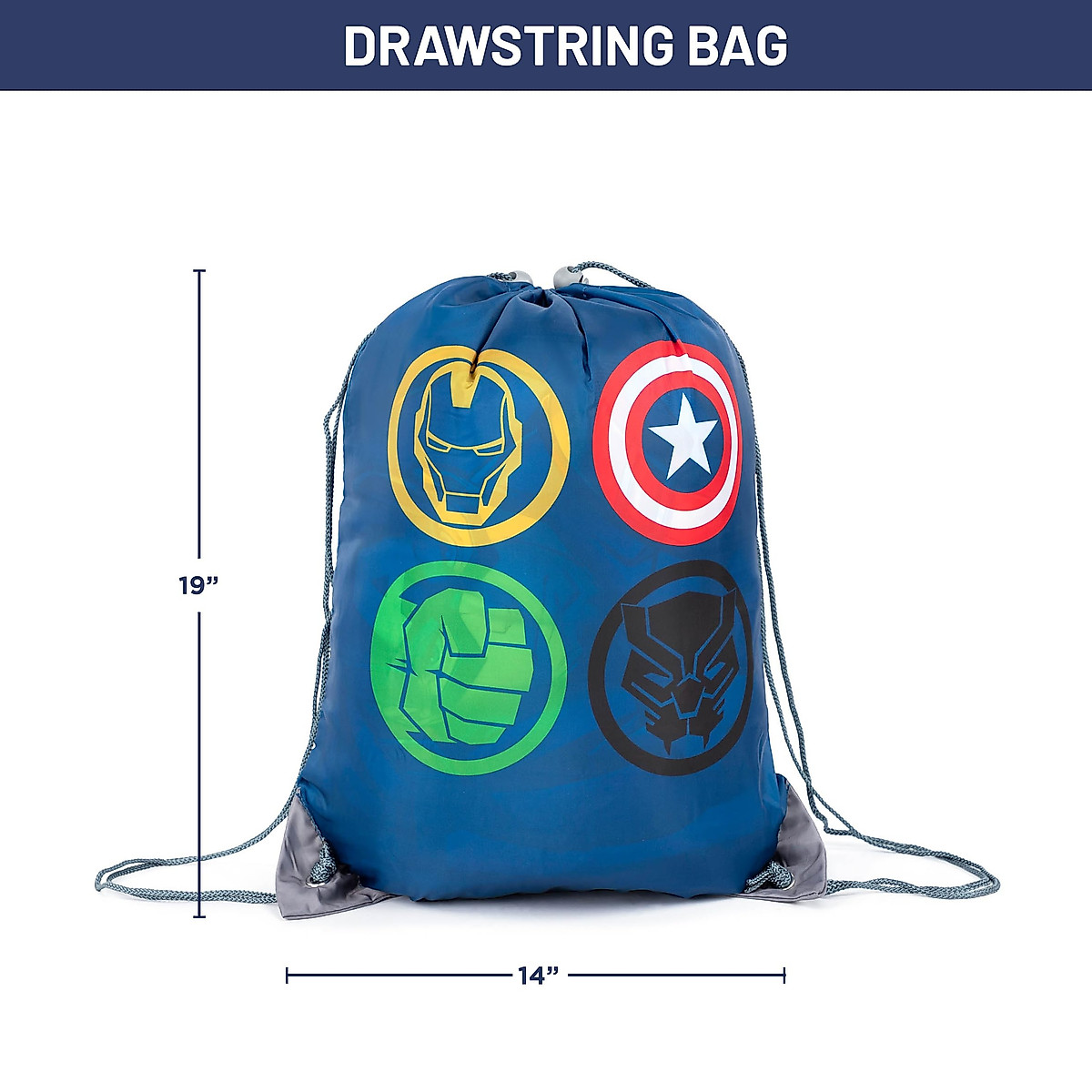 Jay Franco Marvel Avengers Battle Formation Slumber Sack - Cozy & Warm Kids Lightweight Slumber Bag/Sleeping Bag - Featuring Captain America, Iron Man, Black Panther, & Hulk