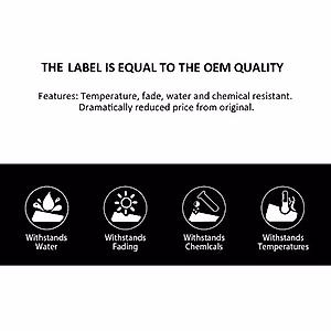 Oozmas Compatible Black Label Tape Replacement for TZe-335 Brother Ptouch White on Black Tz TZe Tape 12mm 0.47 Laminated Compatible with Brother P-Touch PTD200 PTH110 Label Maker Tape Refills, 4-Pack