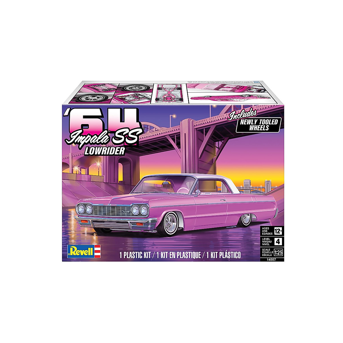 Revell Level 4 Model Kit 1964 Chevrolet Impala SS Lowrider 1/25 Scale Model