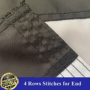 Thin Blue Line American Flags 3x5 Outdoor Made In USA- Embroidered Police Heavy Duty Blue Lives Matter USA Flag- 210D Nylon Flags 4 Rows Stitches Embroidered Stars