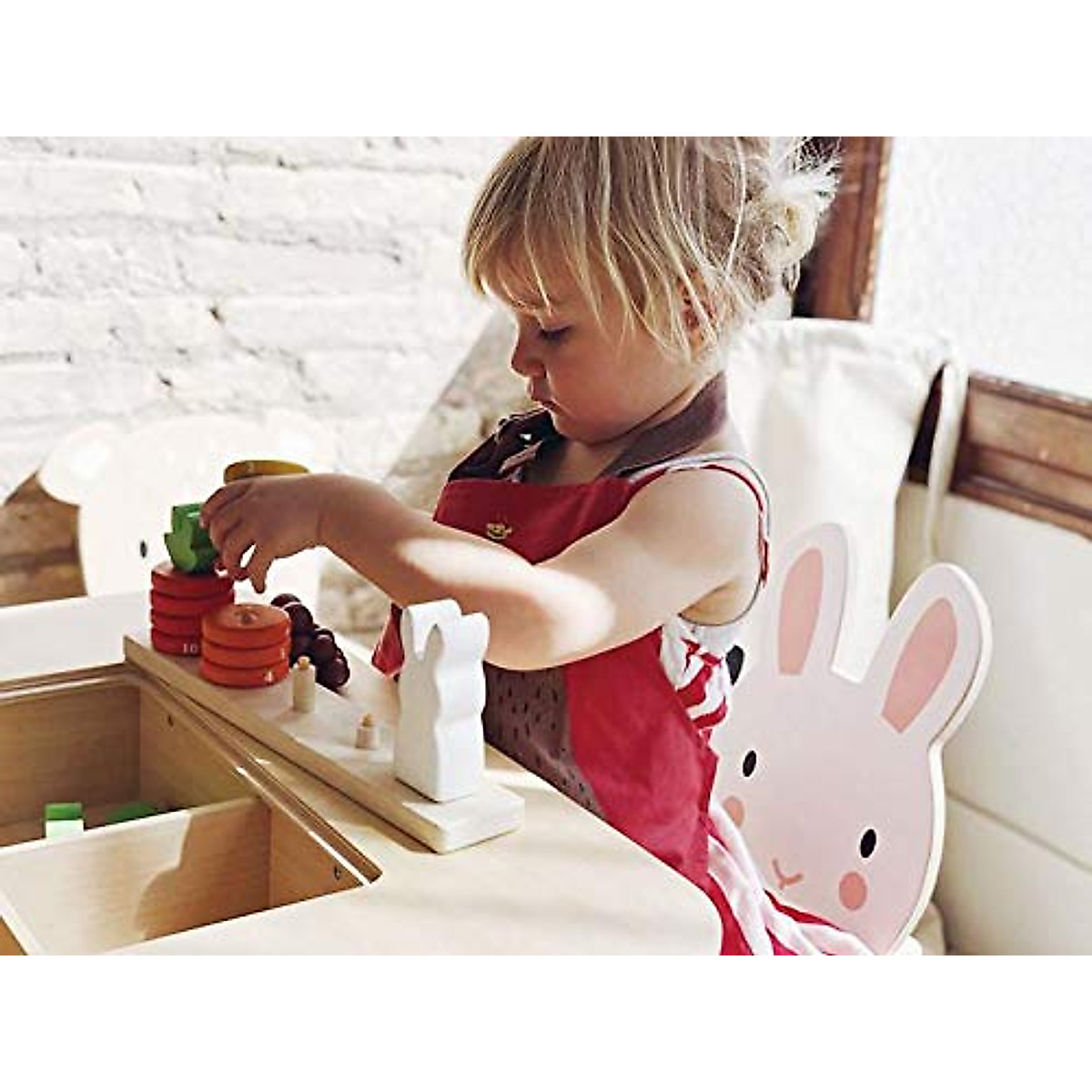 Tender Leaf Toys - Forest Table and Chairs Collections - Adorable Kids Size Art Play Game Table and Chairs - Made with Premium Materials and Craftsmanship for Children 3+ (Forest Table and Chairs)