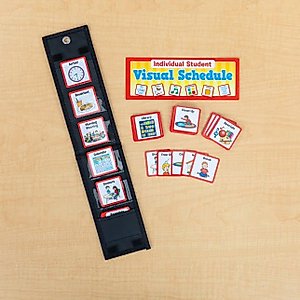 Individual Student Visual Schedule - 1 holder, 55 cards