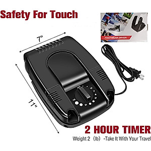 Manledio Portable Electric Shoes Boots Dryer and Warmer with Folding and Drying Adjustable Rack