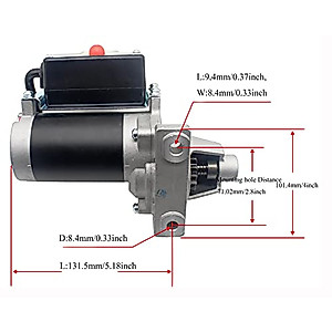 Fullas Electric Starter Motor Compatible with Briggs and Stratton 797718 799038, Fits for Ariens Snow Blower Powered by B&S 11.5HP 250CC OHV Polar Force Gas Engine
