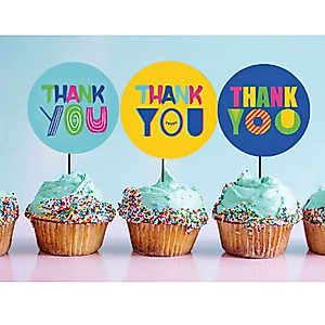 Hohamn 1.5" Thank You Stickers Roll 500PCS Cute Art Stickers for Bubble Mailers Packaging Wedding Baby Shower Birthday