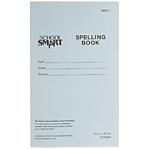 School Smart - 85471 Blank 24 Page Spelling Books, 5-1/2" W x 8-1/2" L (Pack of 48)