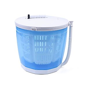 Mini Spin Dryer & Manual Washing Machine,2 in 1 Non-Electric Clothes Spin Dryer,Traveling Manual Outdoor Washer Spin Dryer