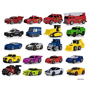 Micro Machines Super 20 Pack – Toy Car Collection, Features 20 Vehicles (Tractor, Police Car, Tow Truck, Backhoe, Bulldozer, Mail Truck & More) - Amazon Exclusive
