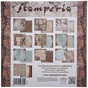 Stamperia Intl Scrapbooking Paper, Multicolor 10 Pack