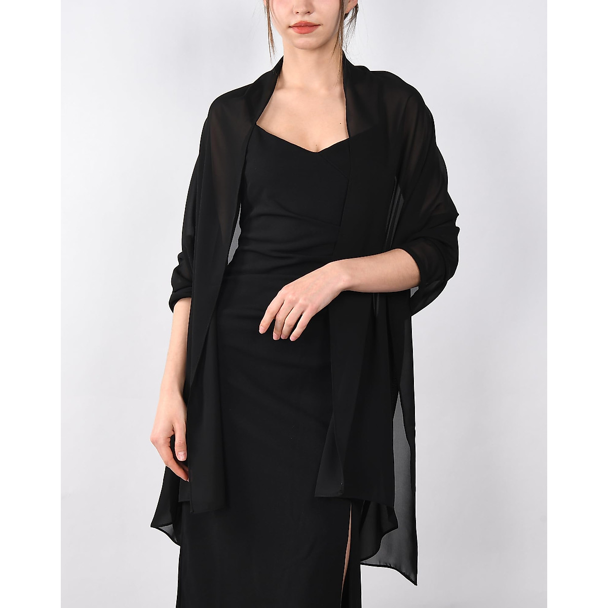 FURTALK Womens Soft Chiffon Shawls and Wrps For Evening Dresses Wedding Bridal Elegant Scarves