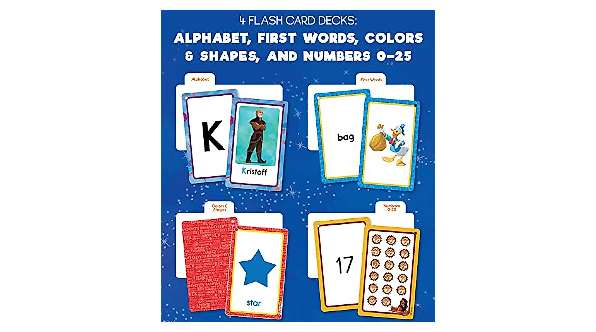 Disney Learning Flash Cards for Toddlers - Fun & Educational