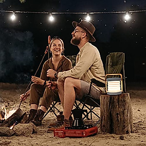 TitiGeeli Rechargeable LED Camping Lantern Lamp,Rechargeable-Dimmable-Multi-Functional Portable Light,4-in-1 Foldable Table Lamp，Bedside Lamp for Bedroom,Living Room,Outdoor,Office,Camping