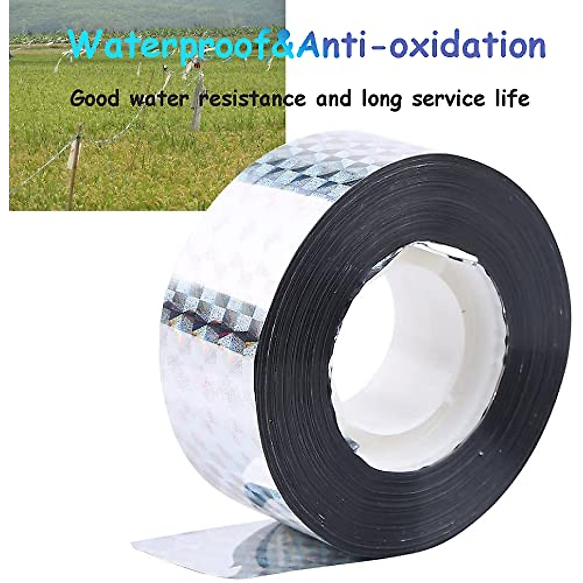 90M Bird Deterrent Tape, Holographic Ribbon, Reflective Tapes, Bird Scare Tape Garden Ribbon, Ideal for Gardens, Orchards, Lawns, Ponds