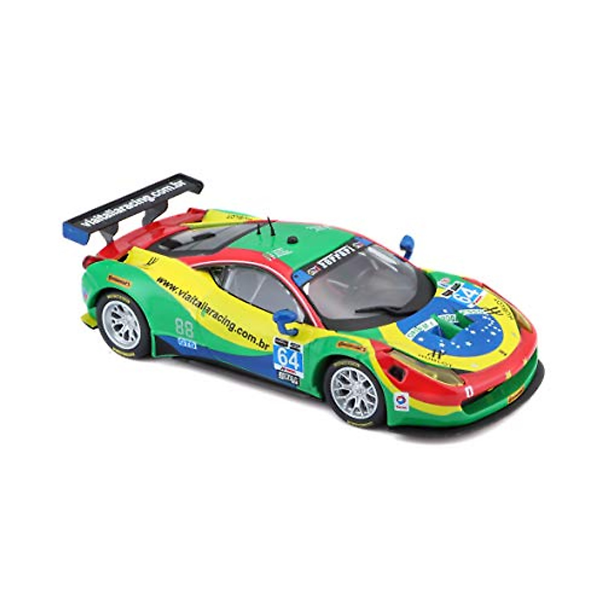Bburago B18-36305 1:43 Ferrari Racing 458 Italia GT3 2015, Green #64