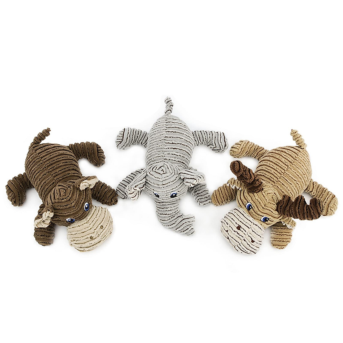 Squeaky Dog Toys , Cute Stuffed Plush Squeak Dog Toy Small Dog Toys , Dog Chew Toys Pet Toys for Small Medium and Large Dogs(Elephant)