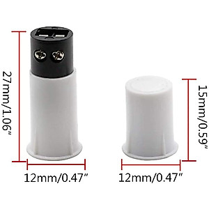 bnafes MC-33C Normally Closed Recessed Window Door Contact Sensor Alarm Magnetic Reed Switch 2 Sets