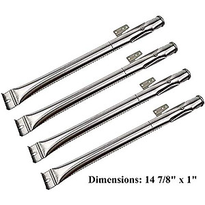 Hongso Grill Kit for Home Depot Nexgrill 4 Burner 720-0830H, 720-0830D, BHG 720-0783W, 720-0783H, Members Mark 720-0830G, 720-0830F Gas Grill Models, Grill Burners Heat Plates Grill Parts Replacement