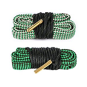 Gogoku 2Pack Bore Rope Brush Gun Cleaner Cleaning Snakes, Barrel Snake Rifle Shotgun for .223 & .308/7.62mm(2PS Combo)