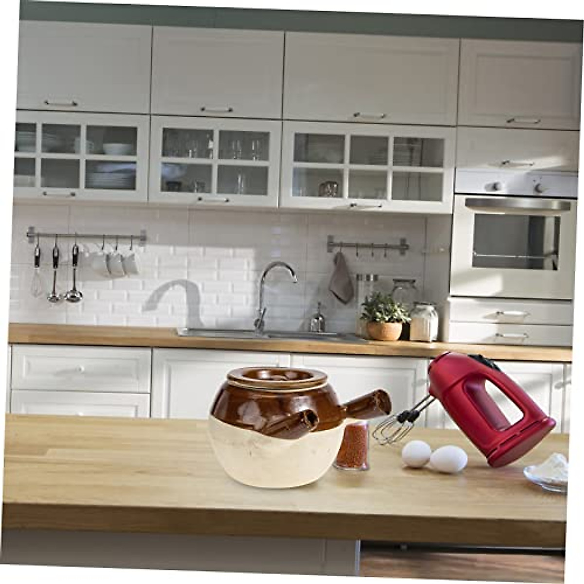 UPKOCH Old Fashioned Medicine Pot Korean Clay Pot Braising Pan with Lid Water Kettle Stovetop Medicines Kettle Ceramic Soup Pot Stovetop Tea Pots Medicine Cooker Pottery Clay Casserole