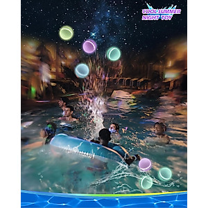 【8 Pack】Glow in The Dark Reusable Water Balloons for Kids Adults Outdoor Activities, Kids Pool Beach Bath Toys, Magnetic Self-Sealing Water Bomb