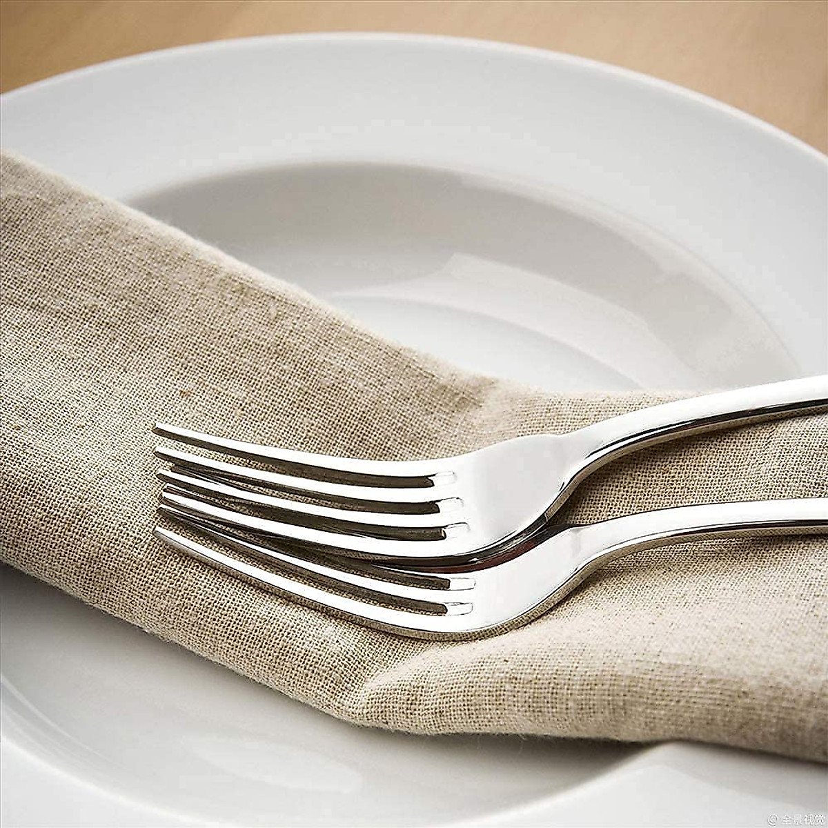 Csinos Dinner Forks Set,304 Stainless Steel Forks Table Flatware for Steak, Salad, Pasta, Set of 6