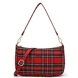 Ro Rox Sheena Tartan Check Punk 90's Crossbody Purse Handbag
